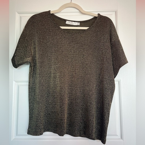Tops | Vintage Metallic Shirt | Poshmark